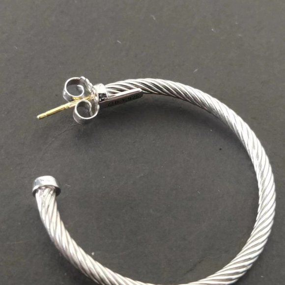David Yurman | Jewelry | David Yurman Cable Hoop Earrings In Sterling ...